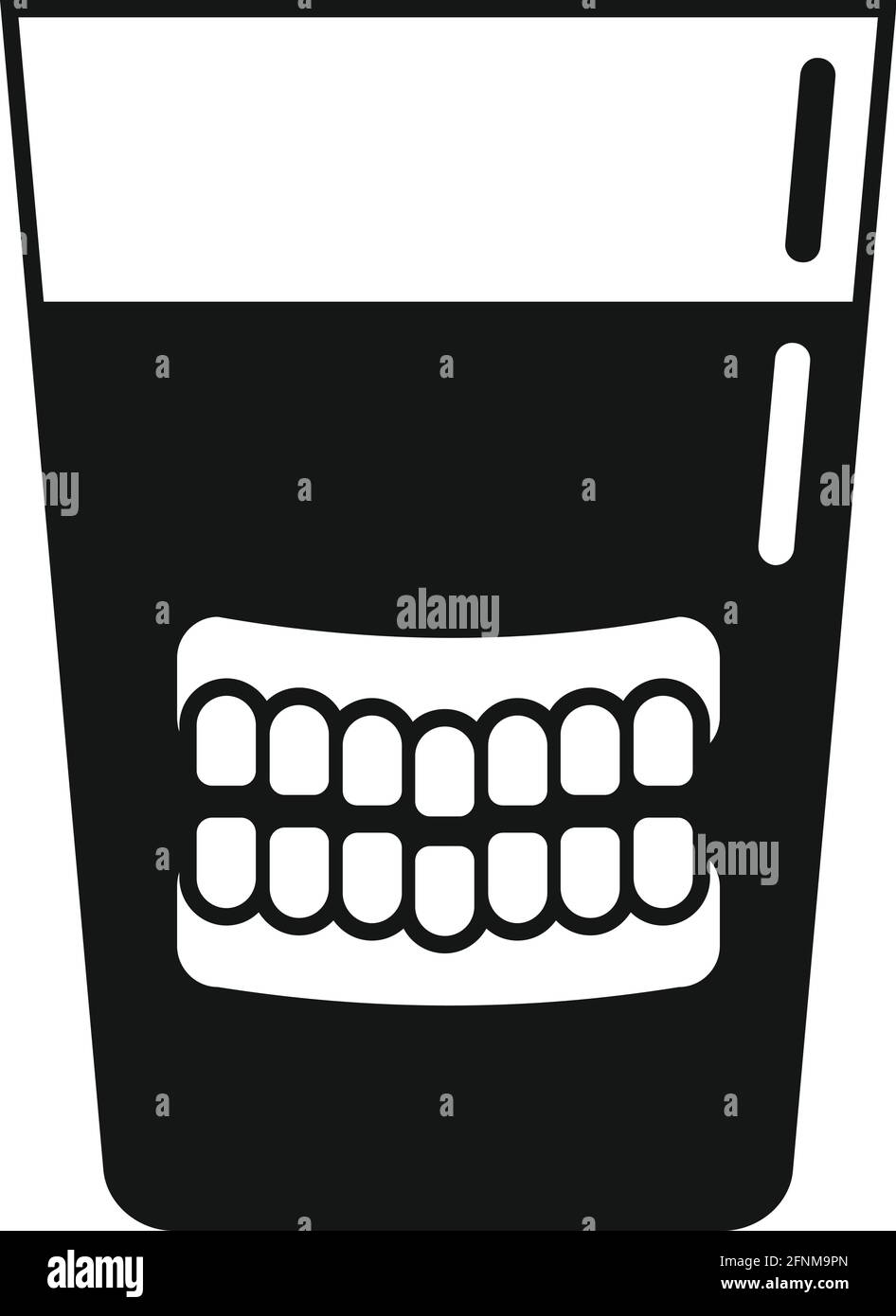Set of false teeth icon, simple style Stock Vector Image & Art - Alamy