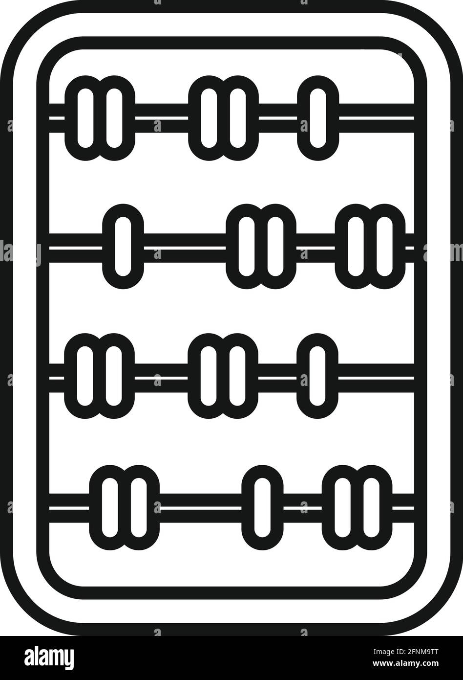 Arithmetic abacus icon outline Cut Out Stock Images & Pictures - Alamy