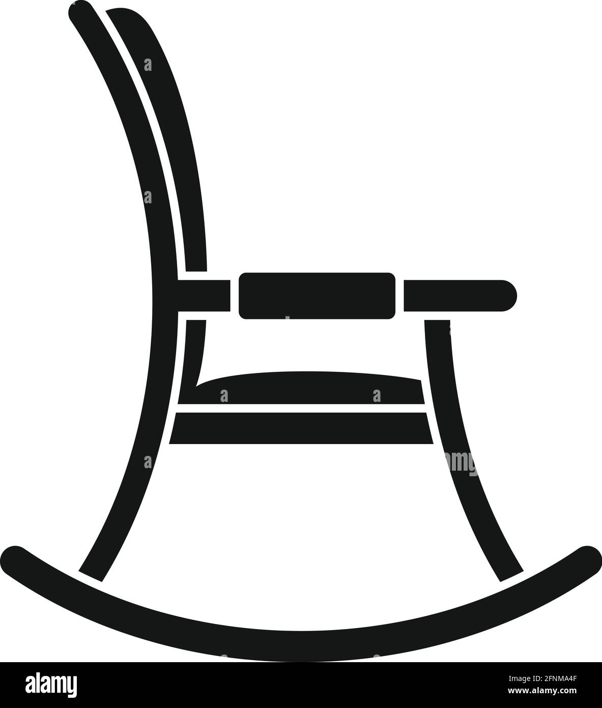 Retirement rocking chair icon, simple style Stock Vector Image & Art ...
