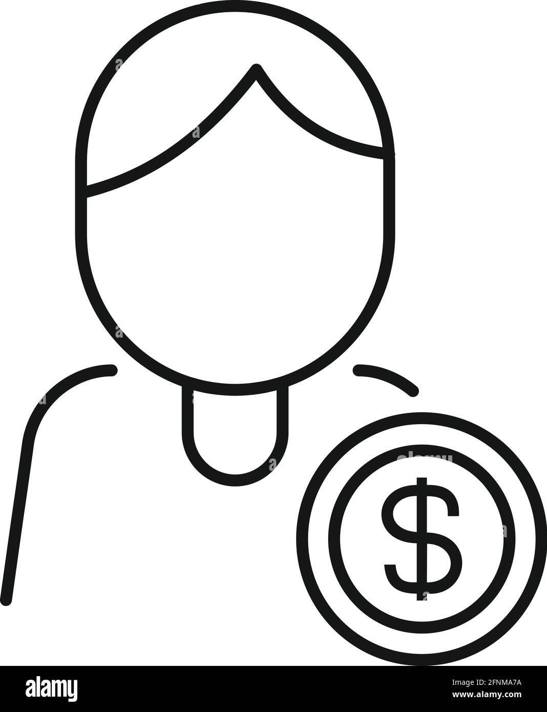 Employee benefit icon outline Stock Vector Images - Alamy
