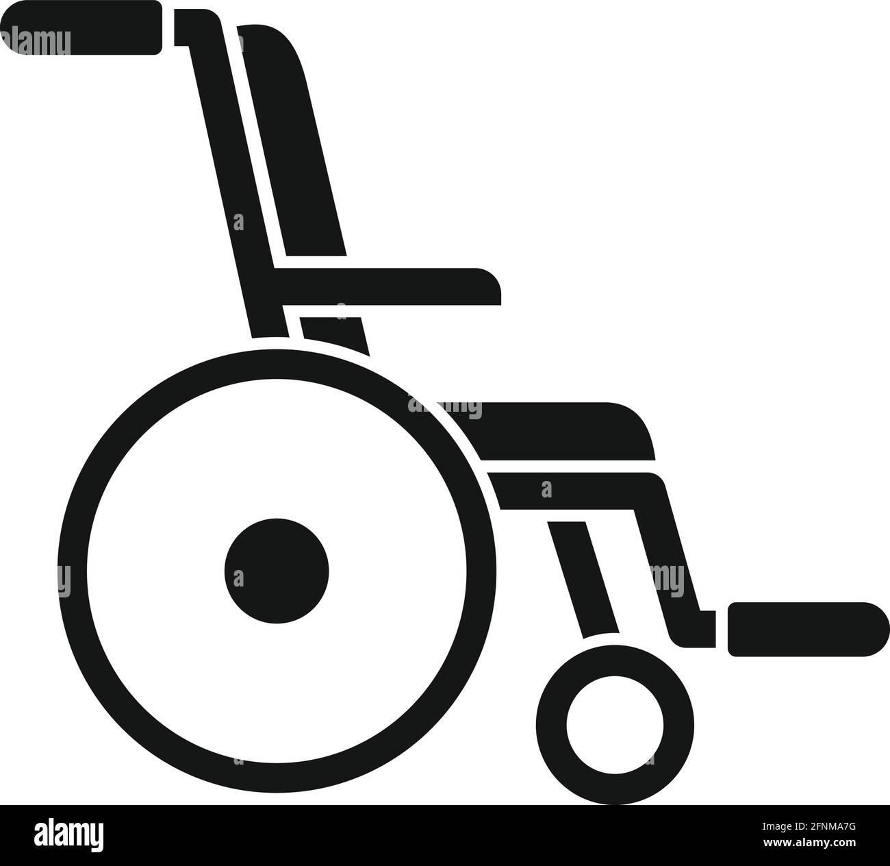 Retirement wheelchair icon, simple style Stock Vector Image & Art - Alamy