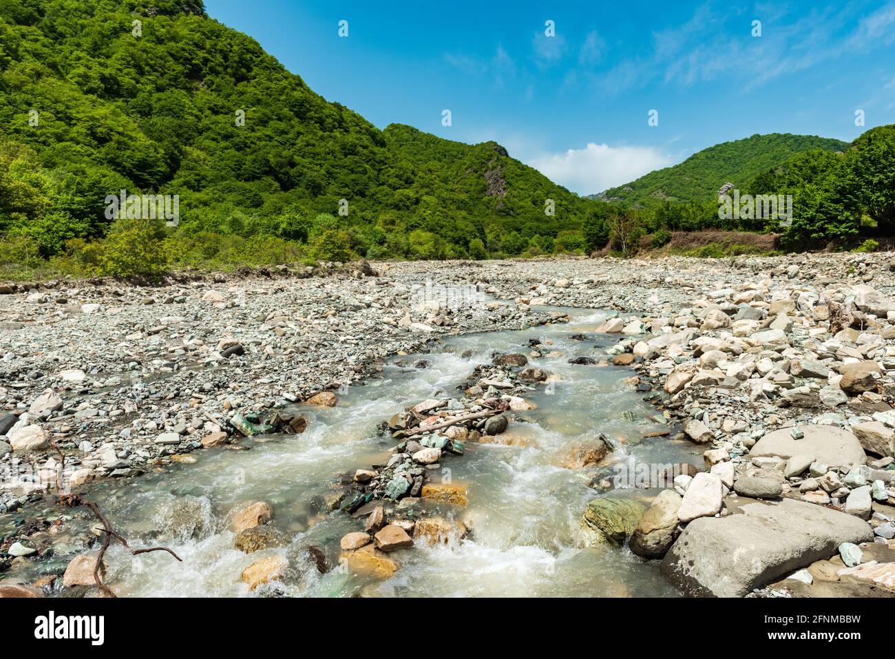 Fast mountain river scenery Stock Photo - Alamy
