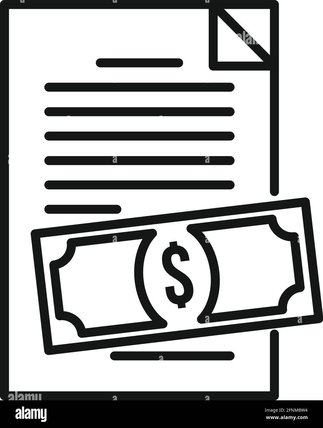 Retirement compensation icon, outline style Stock Vector Image & Art ...