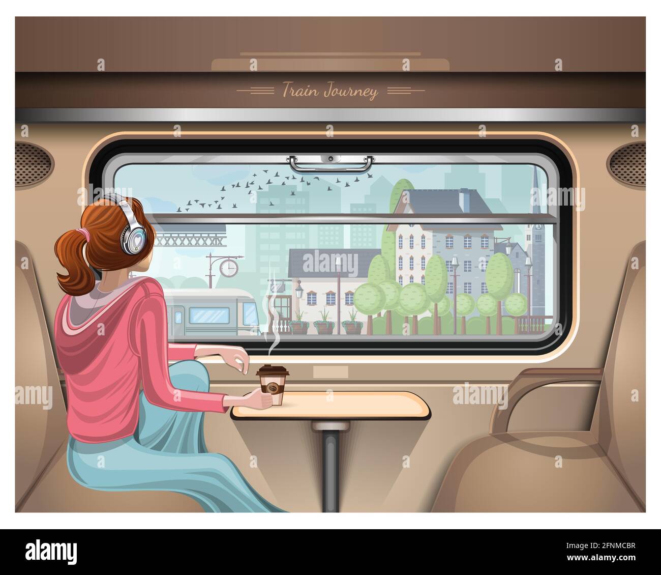 Outside of train window Cut Out Stock Images & Pictures - Alamy