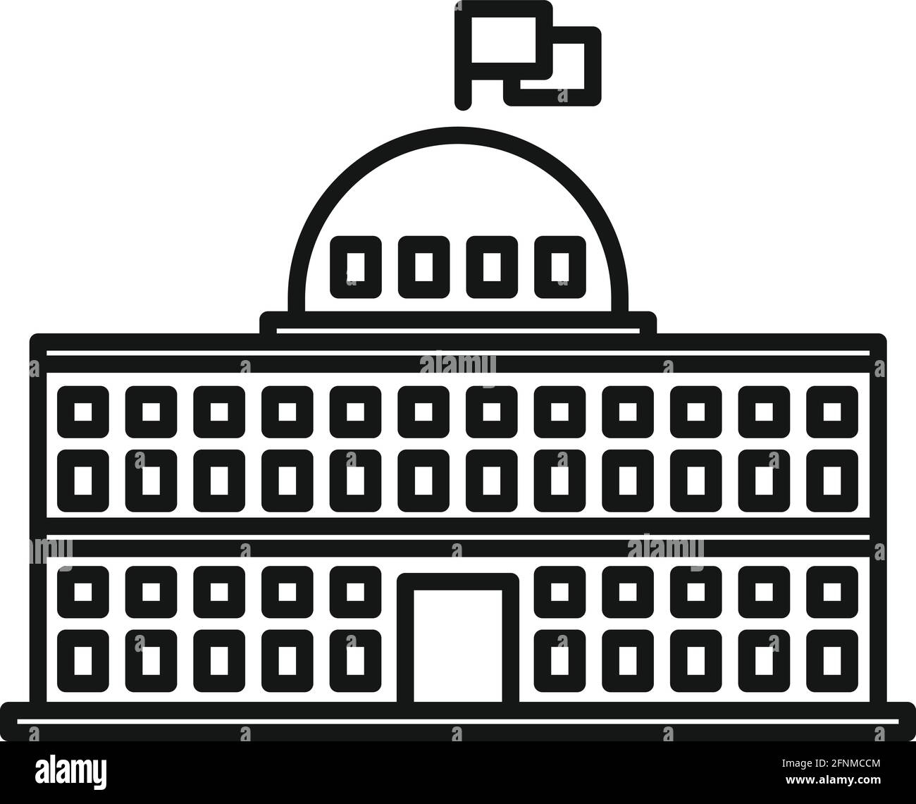 Government house icon, outline style Stock Vector Image & Art - Alamy