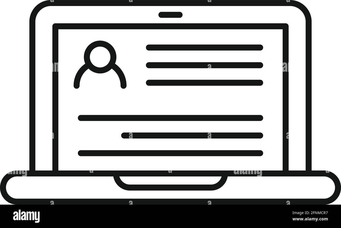 Online allowance icon, outline style Stock Vector Image & Art - Alamy