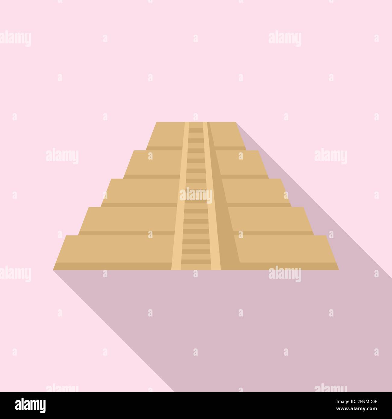 Maya pyramid icon, flat style Stock Vector Image & Art - Alamy