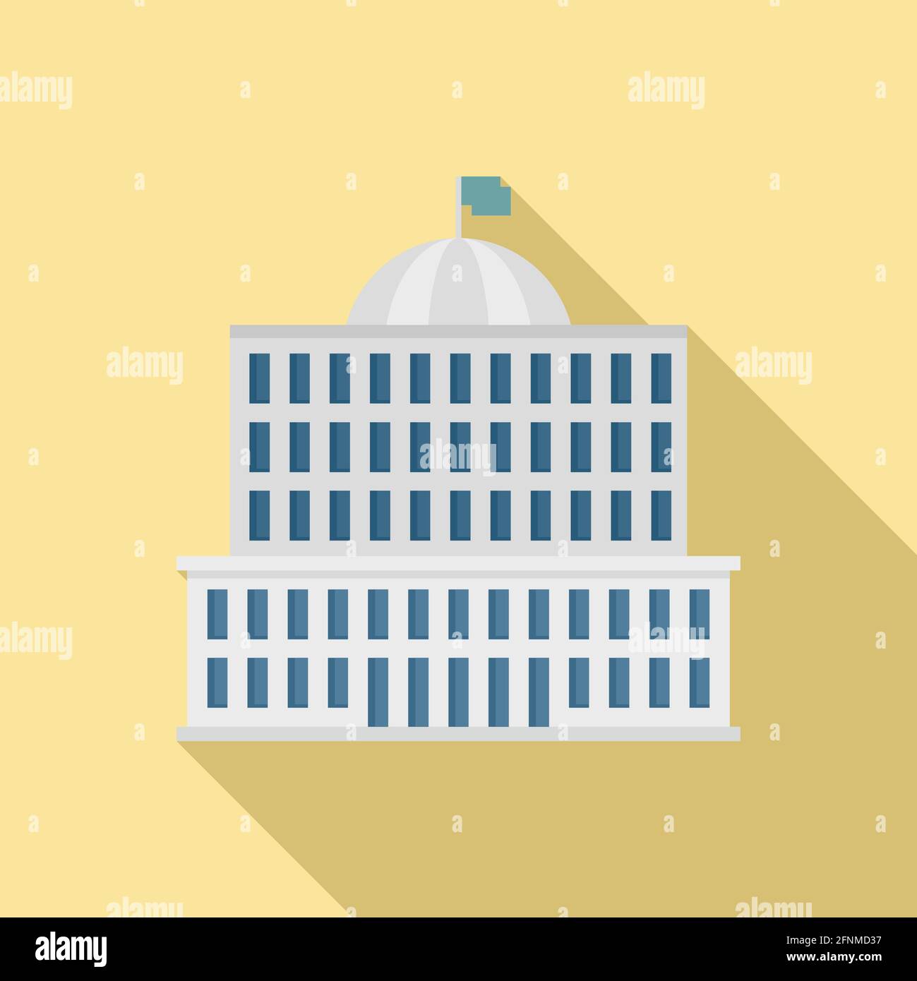 Town parliament icon, flat style Stock Vector Image & Art - Alamy