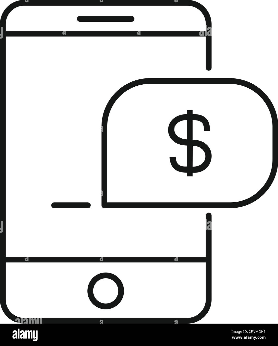 Online donation icon outline Black and White Stock Photos & Images - Alamy