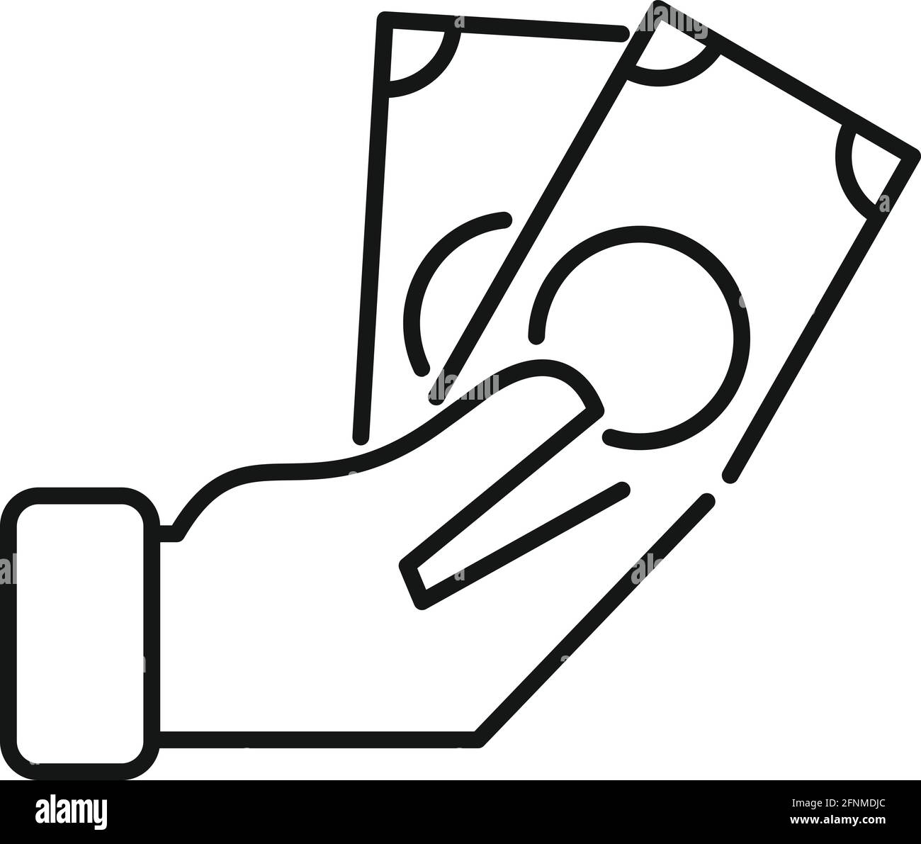 Take money cash icon, outline style Stock Vector Image & Art - Alamy