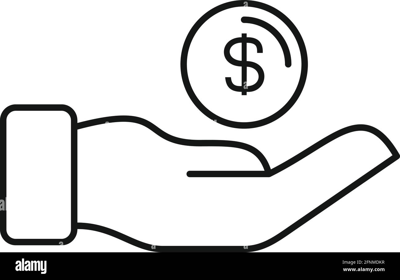 Care money icon, outline style Stock Vector Image & Art - Alamy