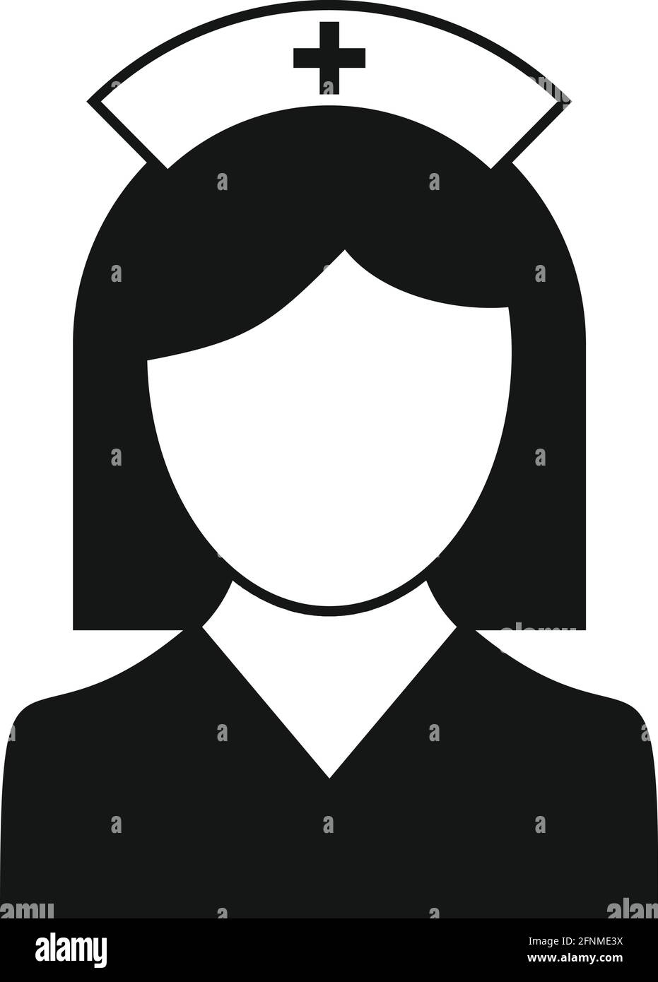 Nurse lady icon, simple style Stock Vector Image & Art - Alamy