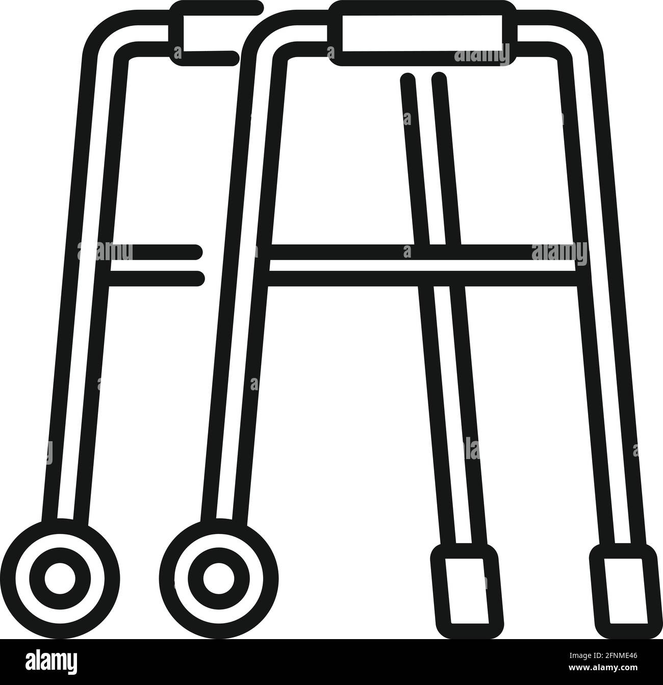 Walking support icon, outline style Stock Vector Image & Art - Alamy