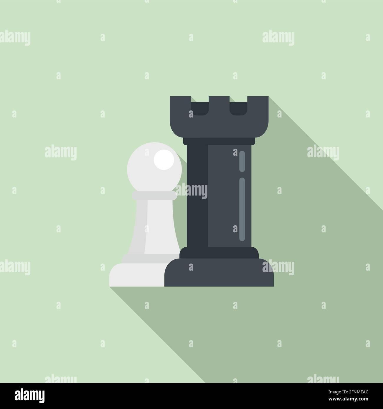 Chess game icon, flat style Stock Vector Image & Art - Alamy