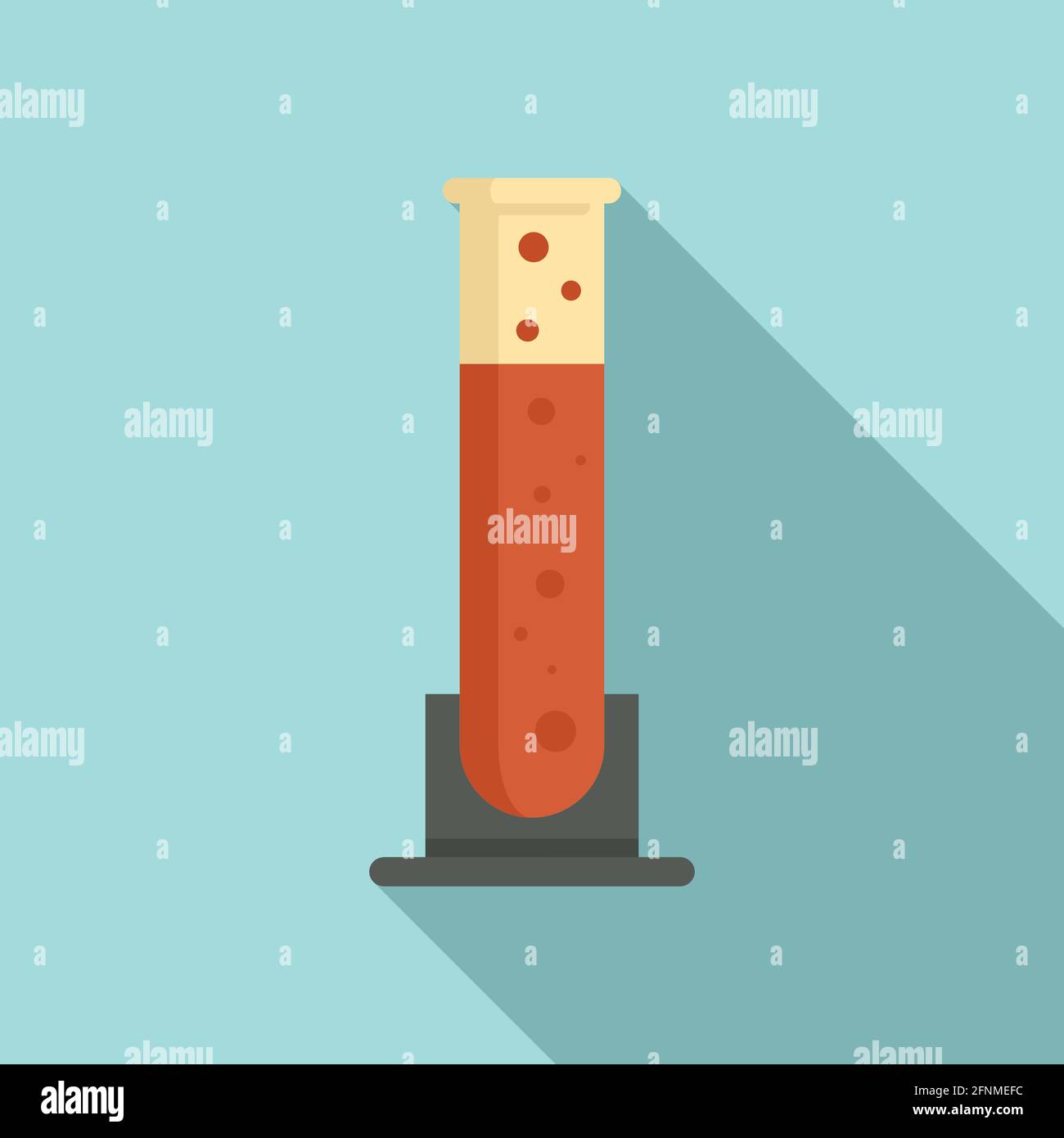 Molecular cuisine test tube icon, flat style Stock Vector Image & Art ...
