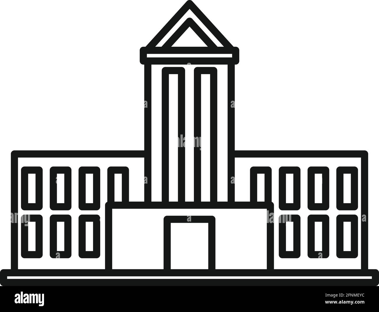View front facade parliament Cut Out Stock Images & Pictures - Alamy