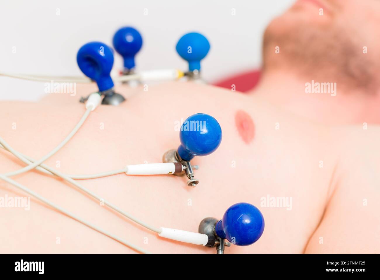 Male patient having ECG electrocardiogram in hospital Stock Photo - Alamy