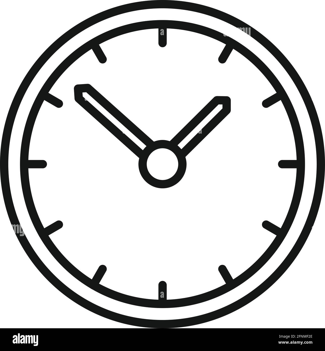 Wall watch icon, outline style Stock Vector Image & Art - Alamy
