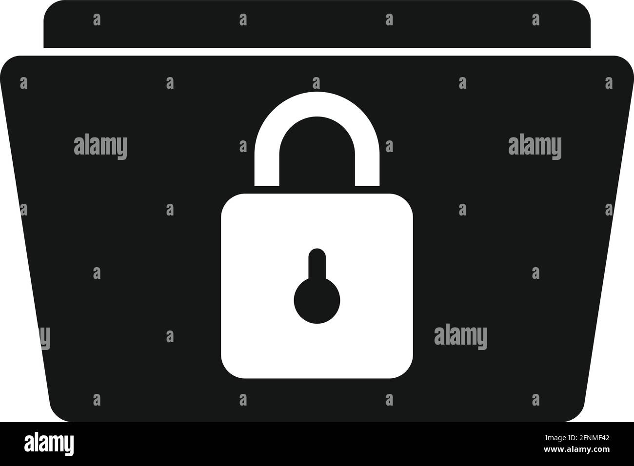 Security service folder icon, simple style Stock Vector Image & Art - Alamy