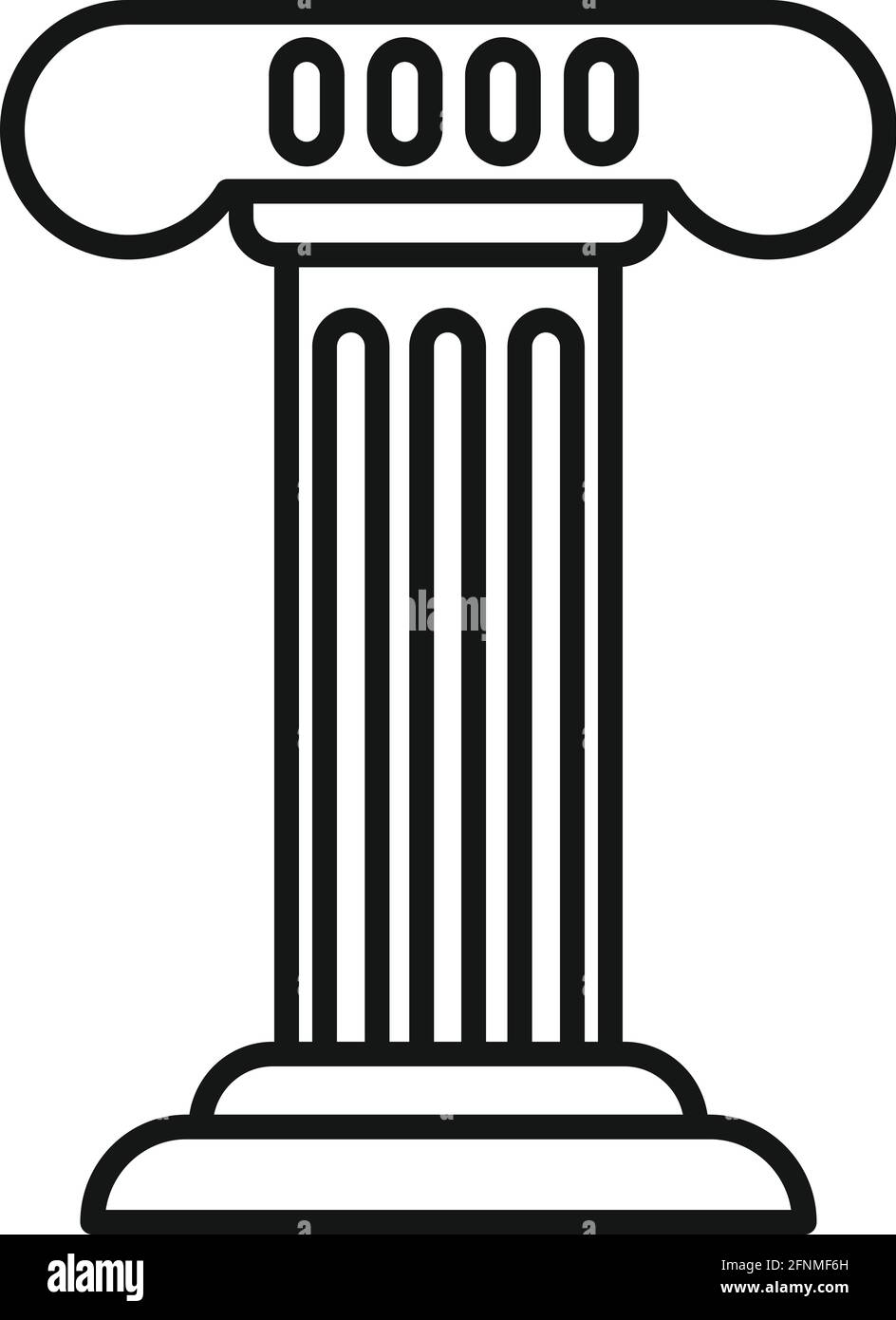 Man sculpture icon outline Cut Out Stock Images & Pictures - Alamy