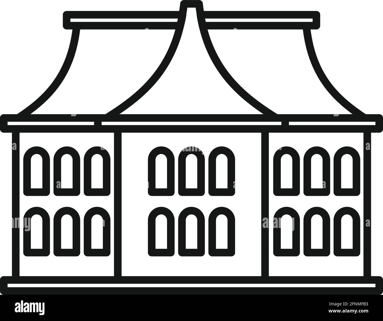 City walk icon line Cut Out Stock Images & Pictures - Alamy