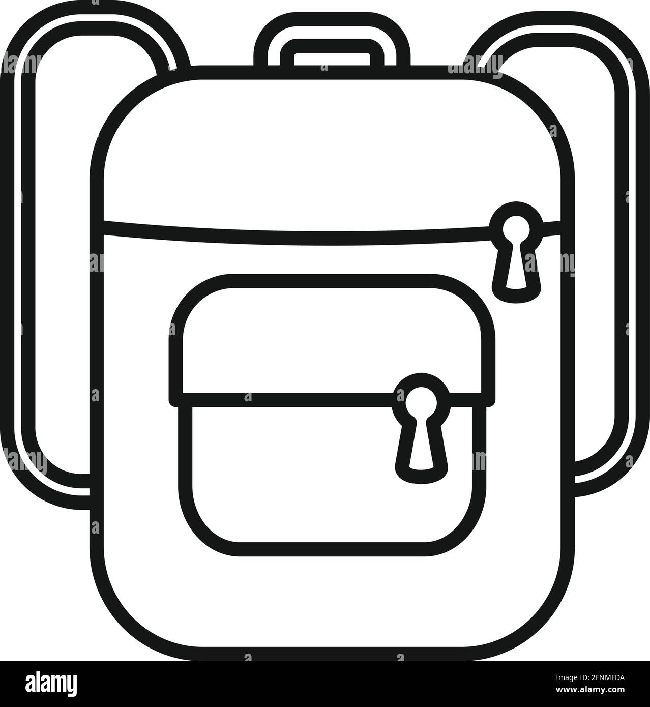 Travel backpack icon, outline style Stock Vector Image & Art - Alamy