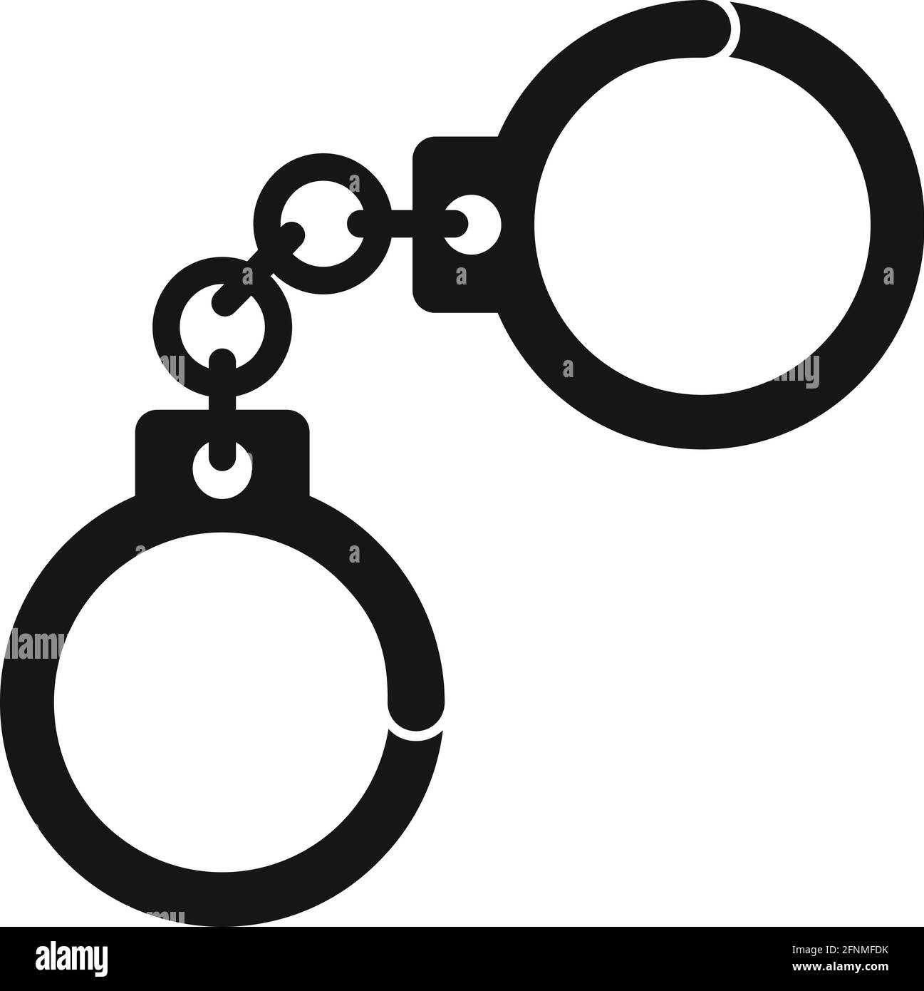 Handcuffs icon, simple style Stock Vector Image & Art - Alamy
