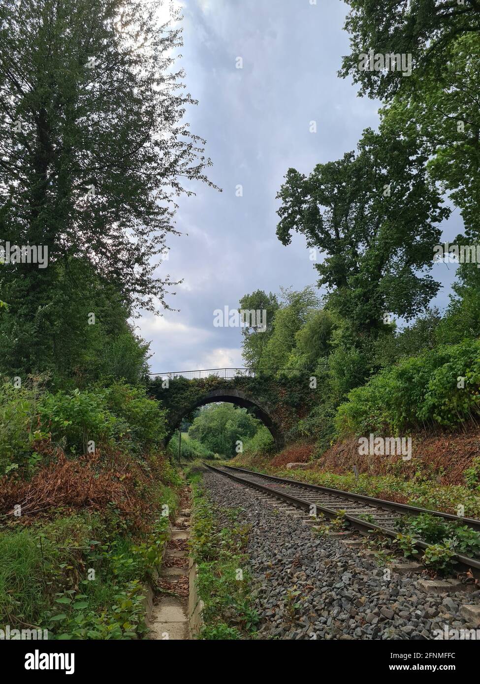 Railway Bridge view Stock Photo - Alamy