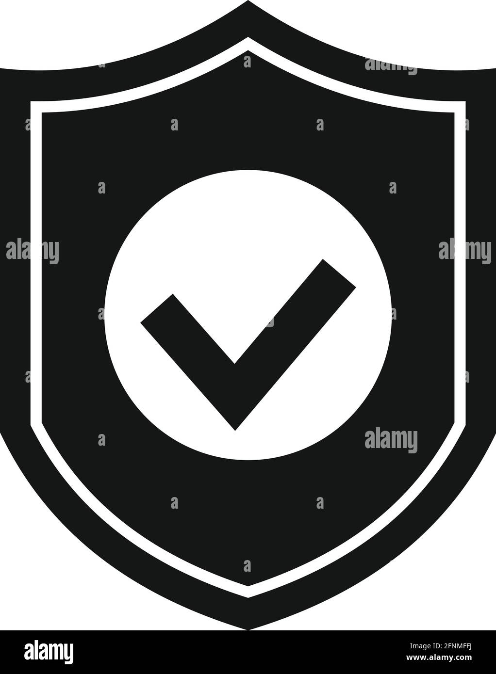 Security service shield icon, simple style Stock Vector Image & Art - Alamy
