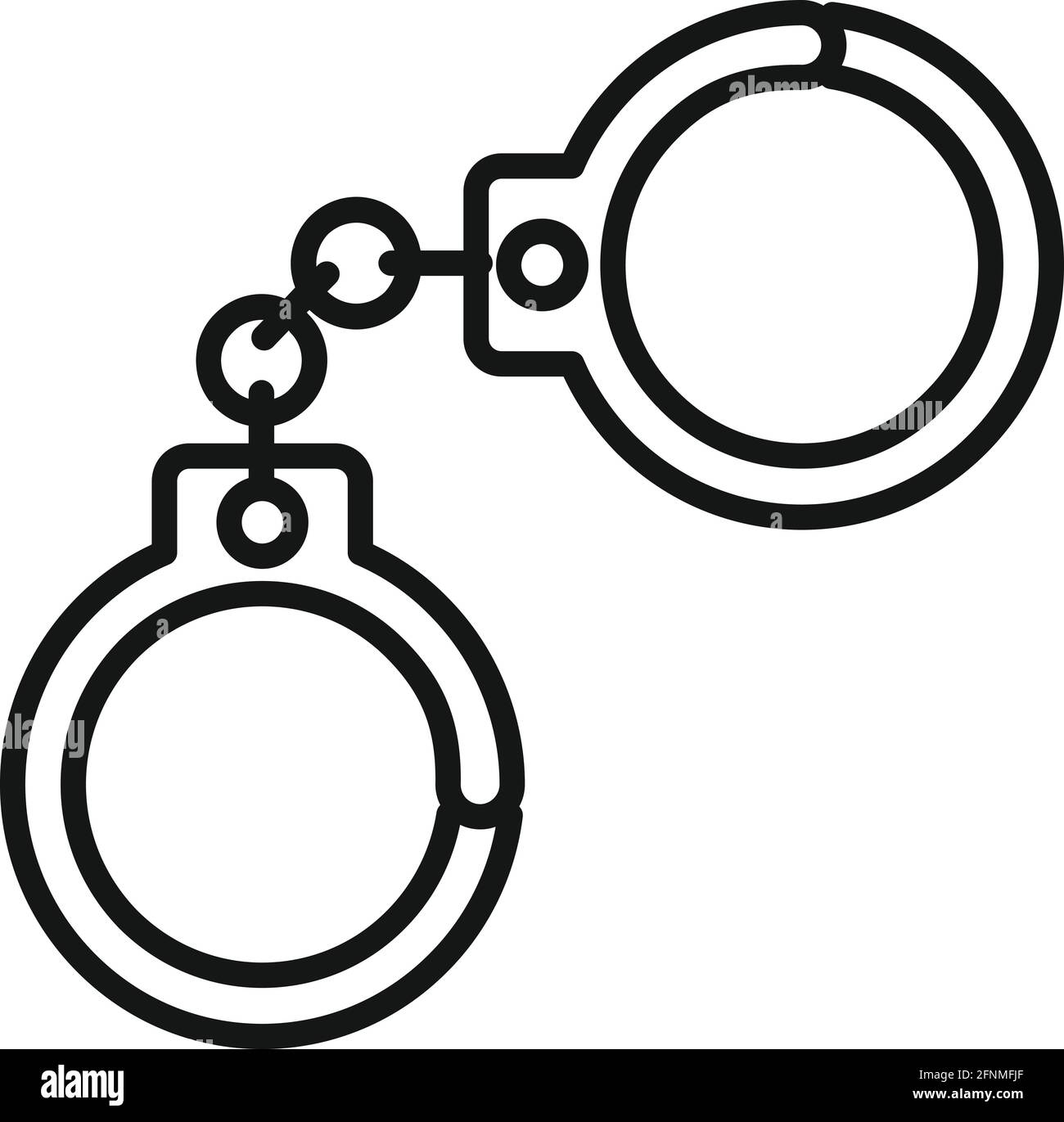 Handcuffs icon, outline style Stock Vector Image & Art - Alamy