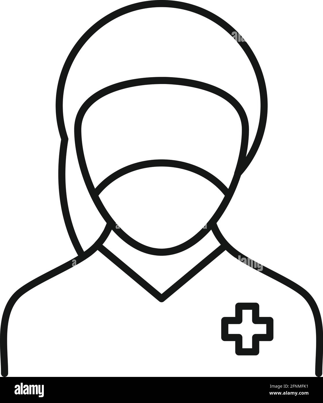 Nursing assistant icon, outline style Stock Vector Image & Art - Alamy