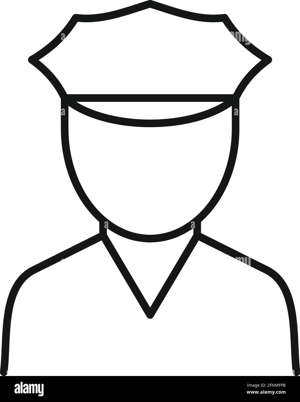 Security service guard icon, outline style Stock Vector Image & Art - Alamy