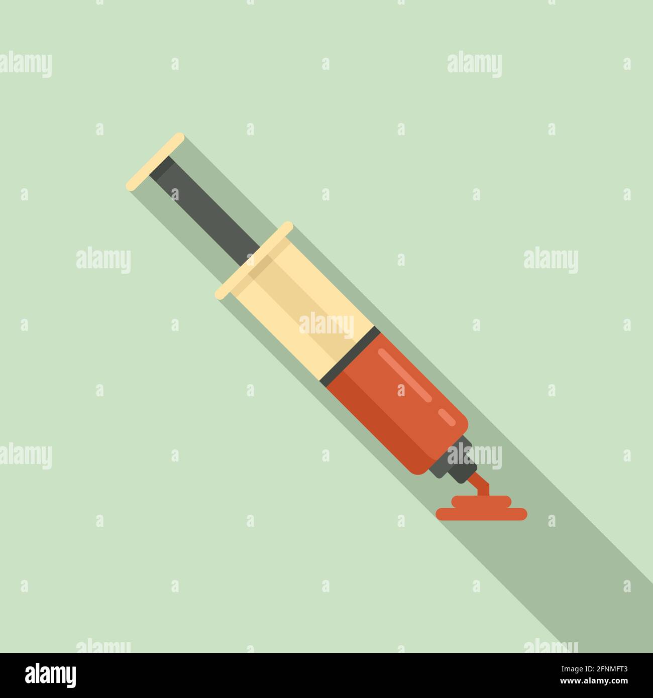 Molecular cuisine syringe icon, flat style Stock Vector Image & Art - Alamy