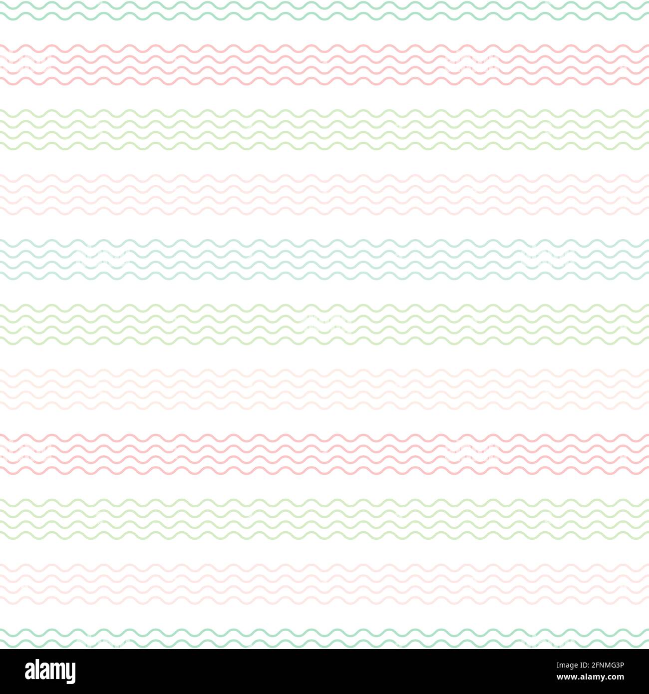 Wavy lines. seamless texture with Pastel color waves on white ...
