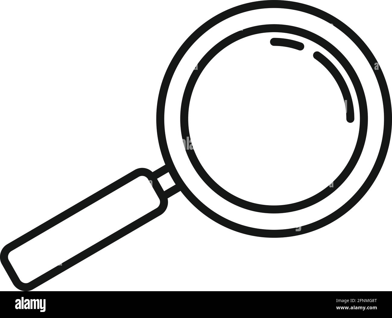 Security magnifier icon, outline style Stock Vector Image & Art - Alamy