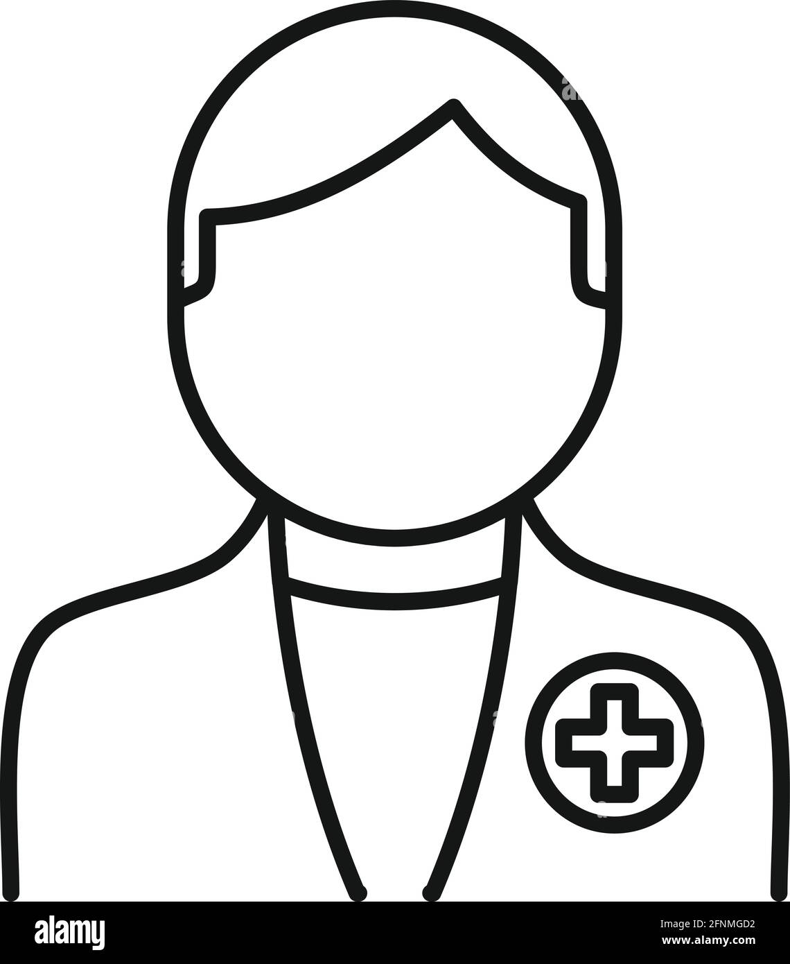Doctor icon, outline style Stock Vector Image & Art - Alamy