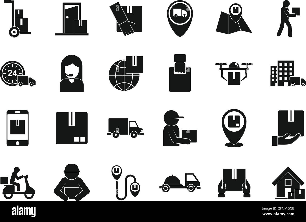 Medicine delivery home Stock Vector Images - Alamy