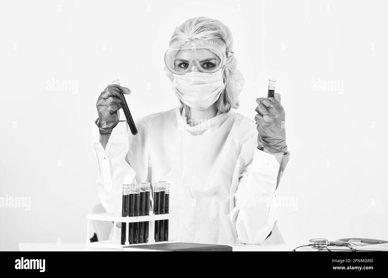 chemical laboratory. doctor doing experiment. Laboratory analysis. make ...