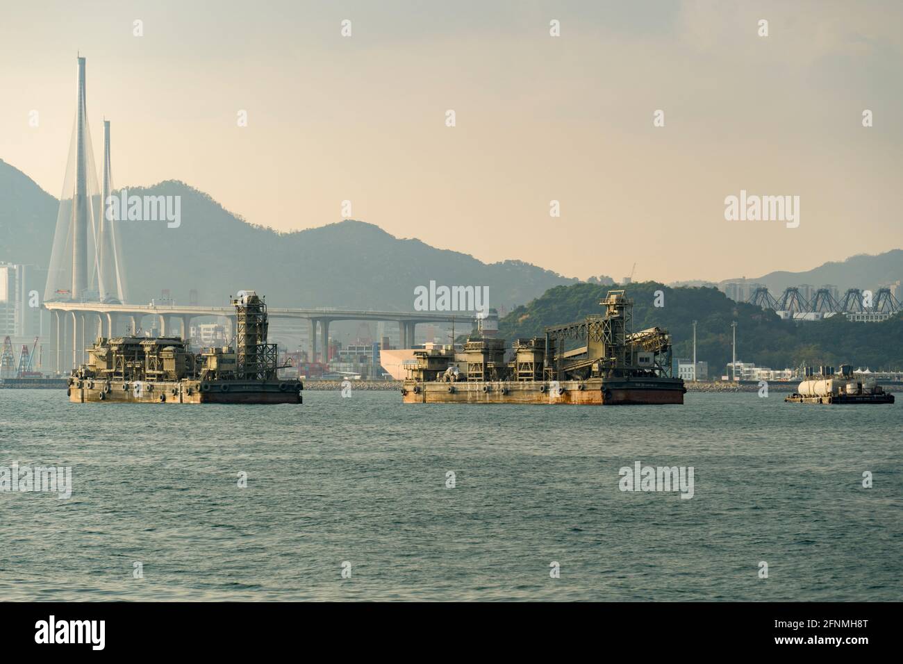 Old Offshore Vessels in the Ocean. Working Off Vessels in Coastal Area ...