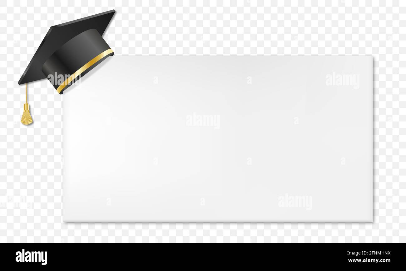 Realistic Mortar Board And Education Hat Vector Illustration Isolated