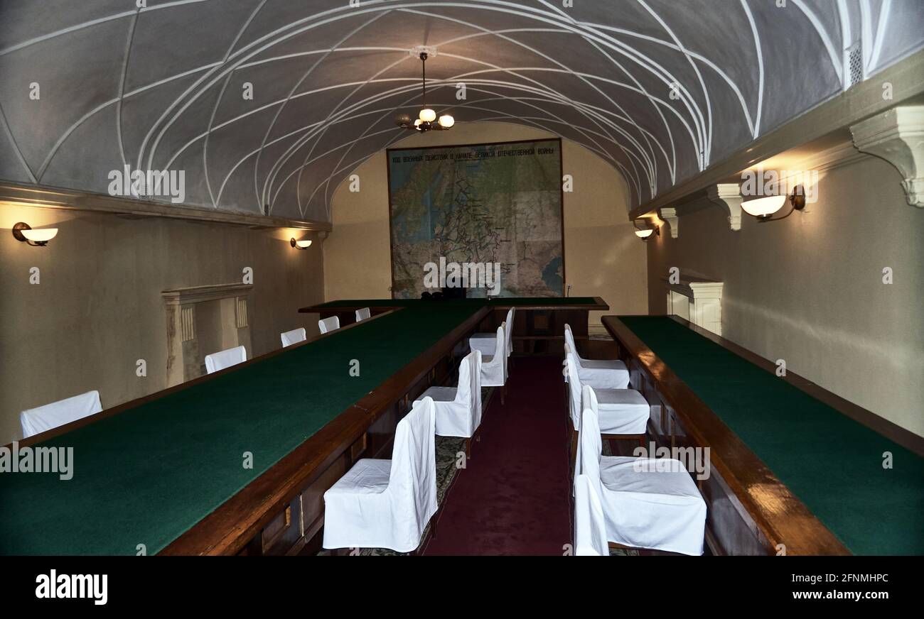 Russia, Samara Oblast, city of Samara Stalin's bunker is an air raid ...