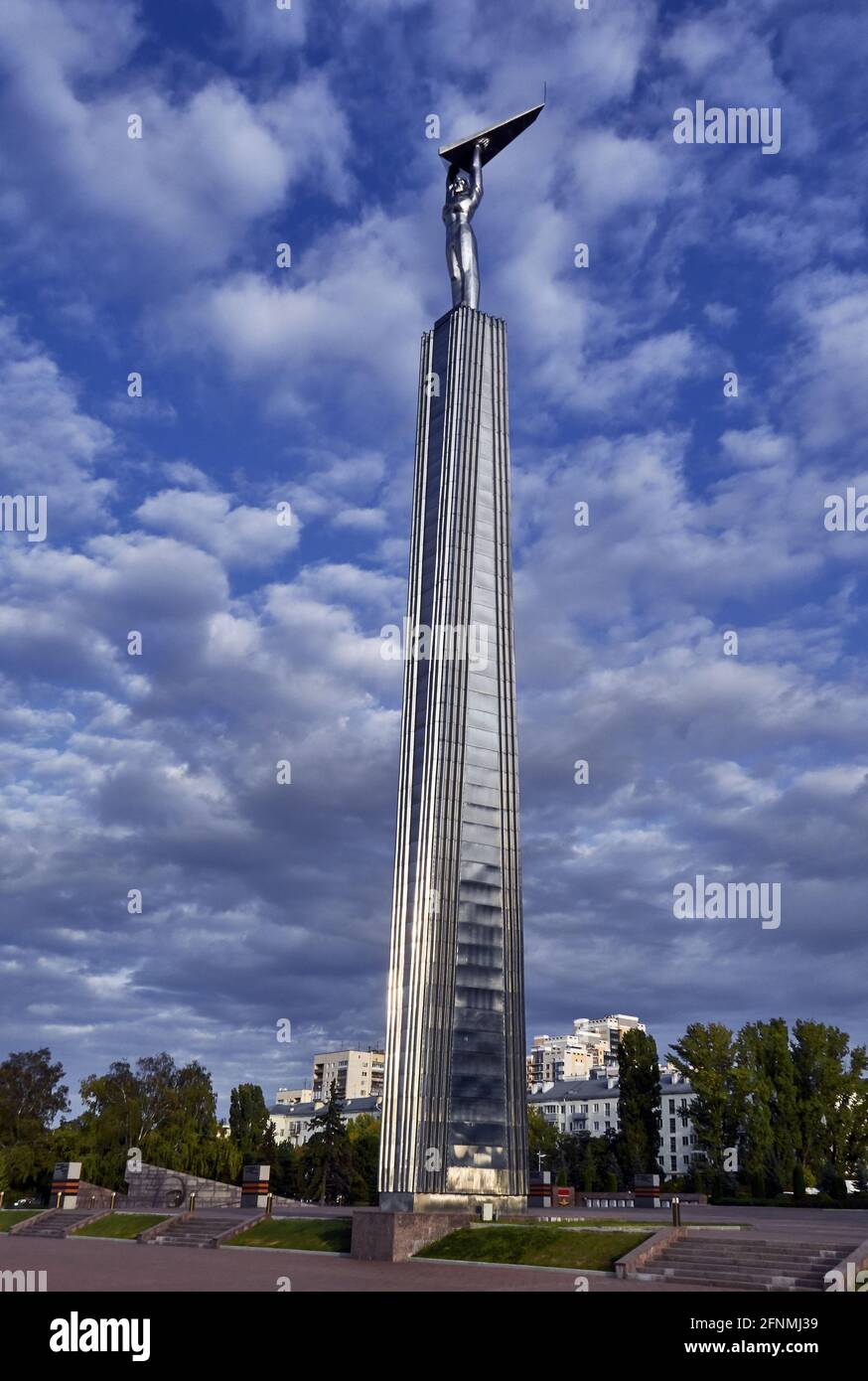 Russia, Samara Oblast. September 26th, 2019. The Monument of Glory made ...