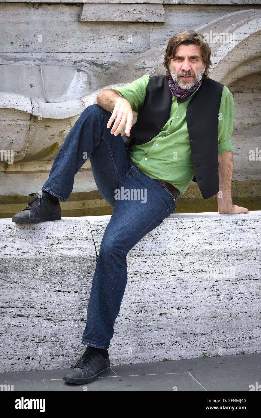 Rome, Italien. 17th May, 2021. The Italian actor Giovanni Calcagno ...