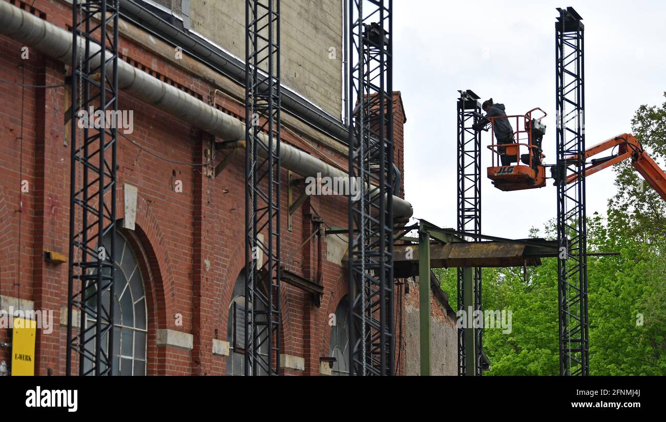 Weimar, Germany. 18th May, 2021. The summer theatre stage of the German ...