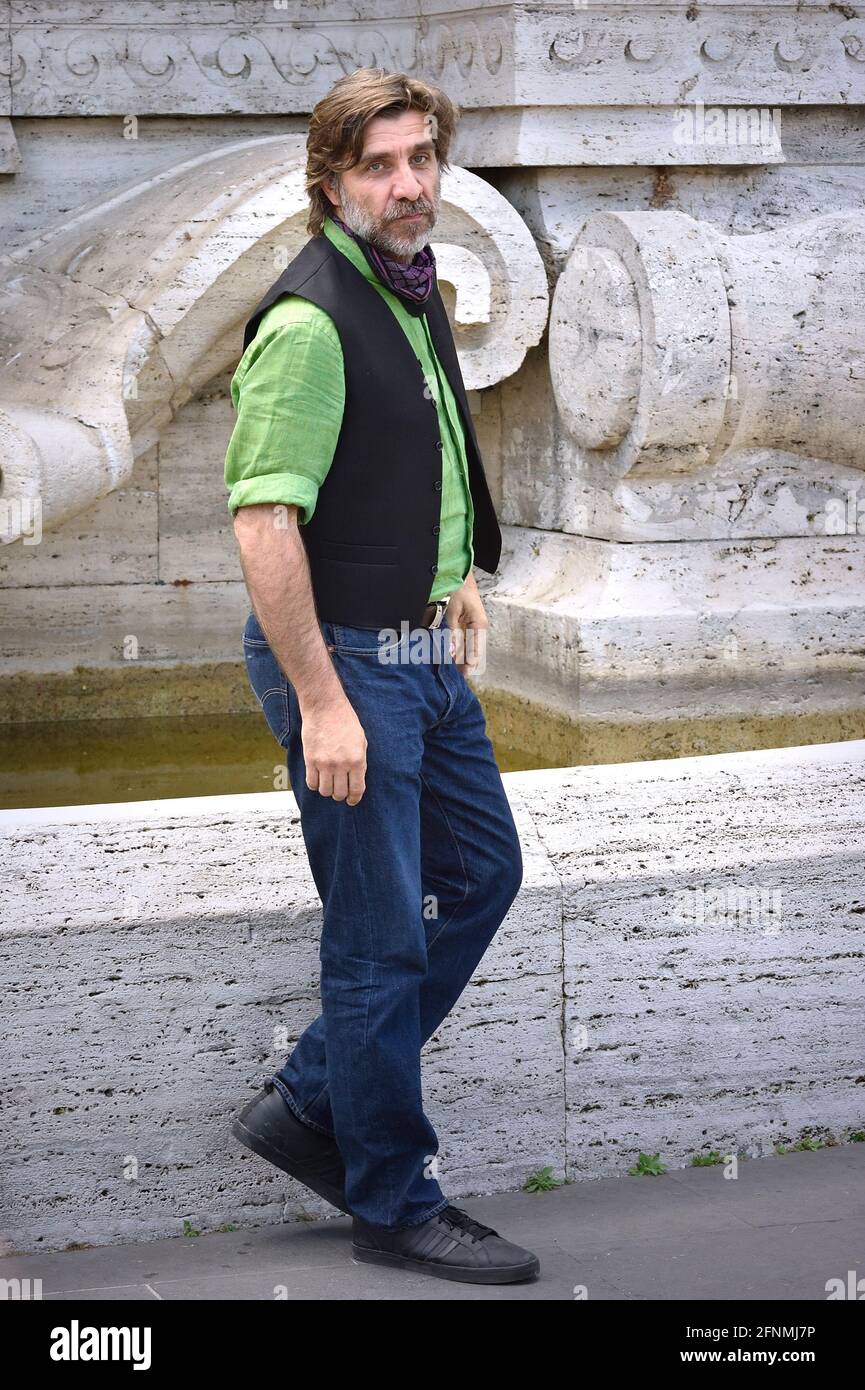 Rome, Italien. 17th May, 2021. The Italian actor Giovanni Calcagno ...