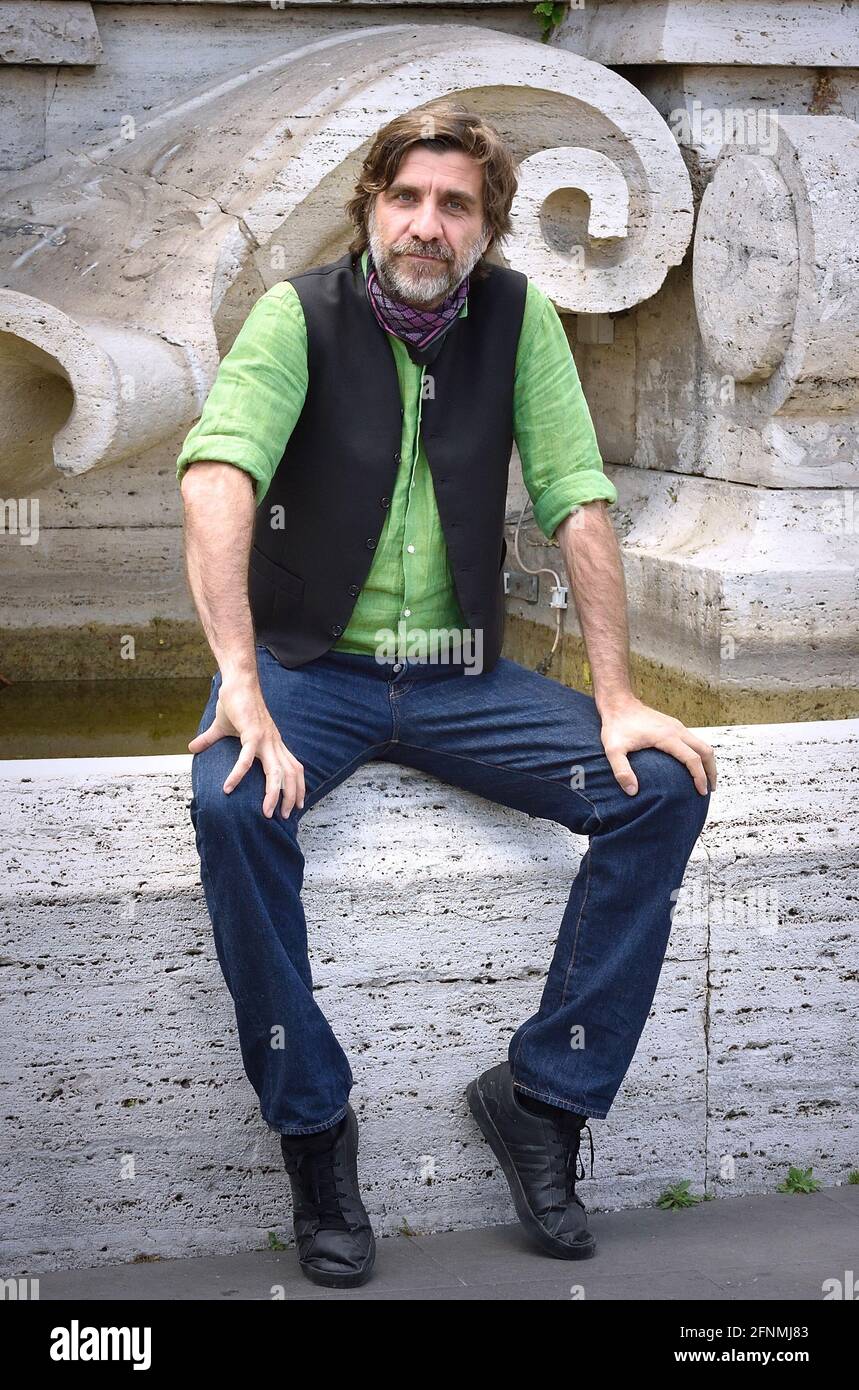 Rome, Italien. 17th May, 2021. The Italian actor Giovanni Calcagno ...