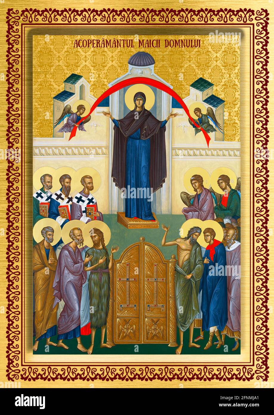 Orthodox byzantine iconography Stock Photo - Alamy