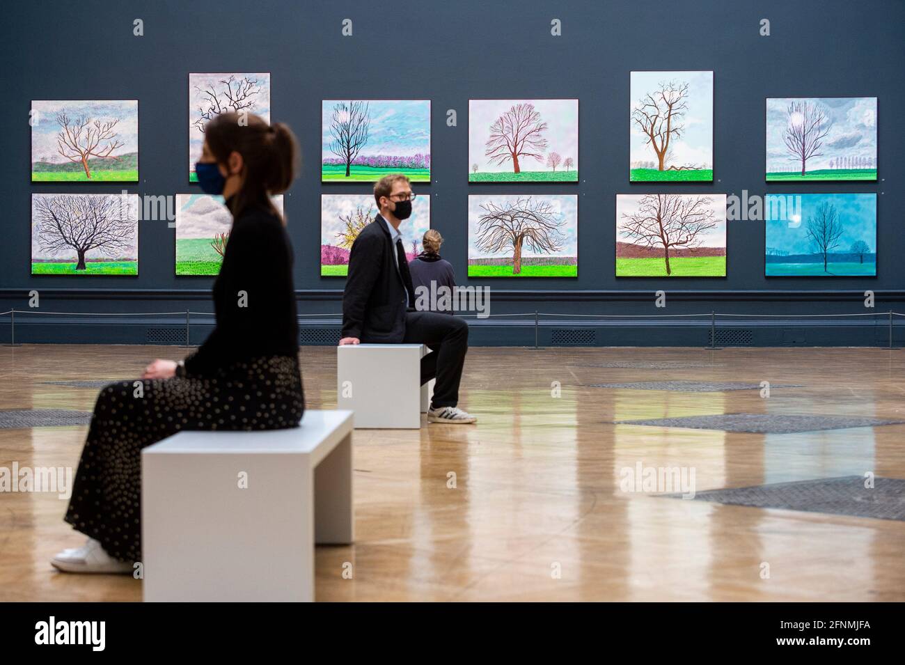 David Hockney The Arrival Of Spring Normandy High Resolution Stock ...