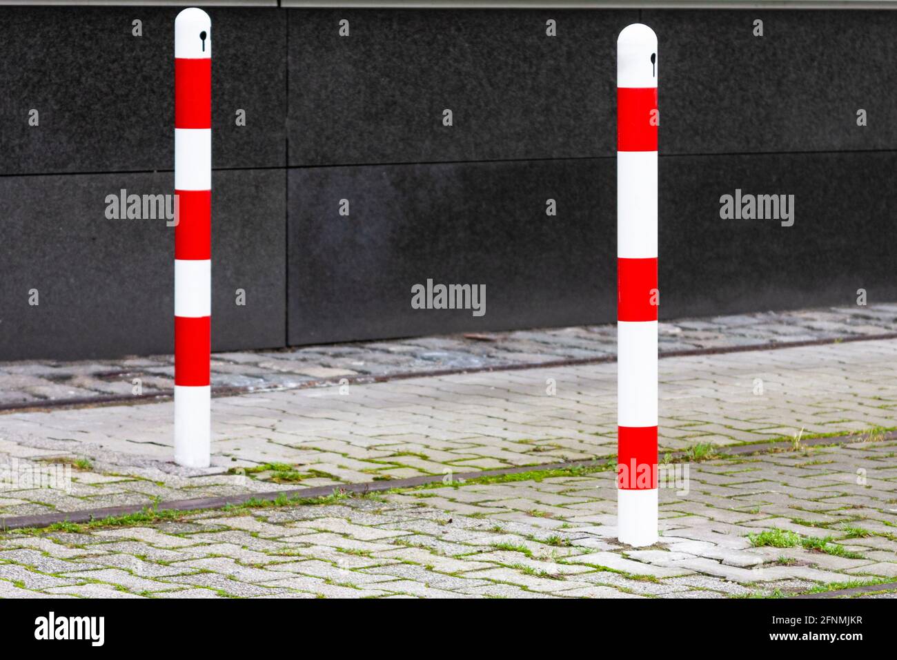 Red White Road Bollards High Resolution Stock Photography and Images ...