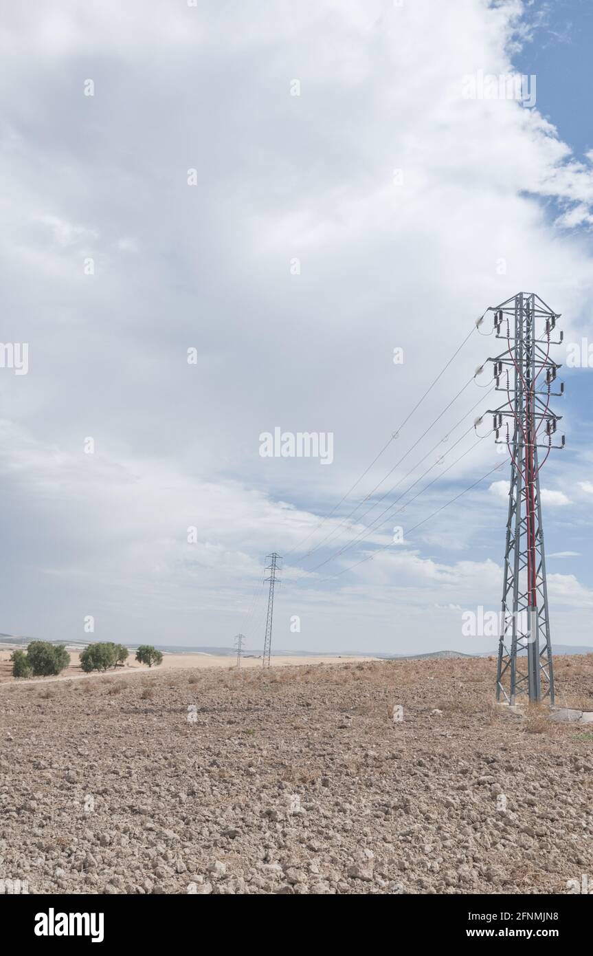 Vertical shot electric poles hi-res stock photography and images - Alamy